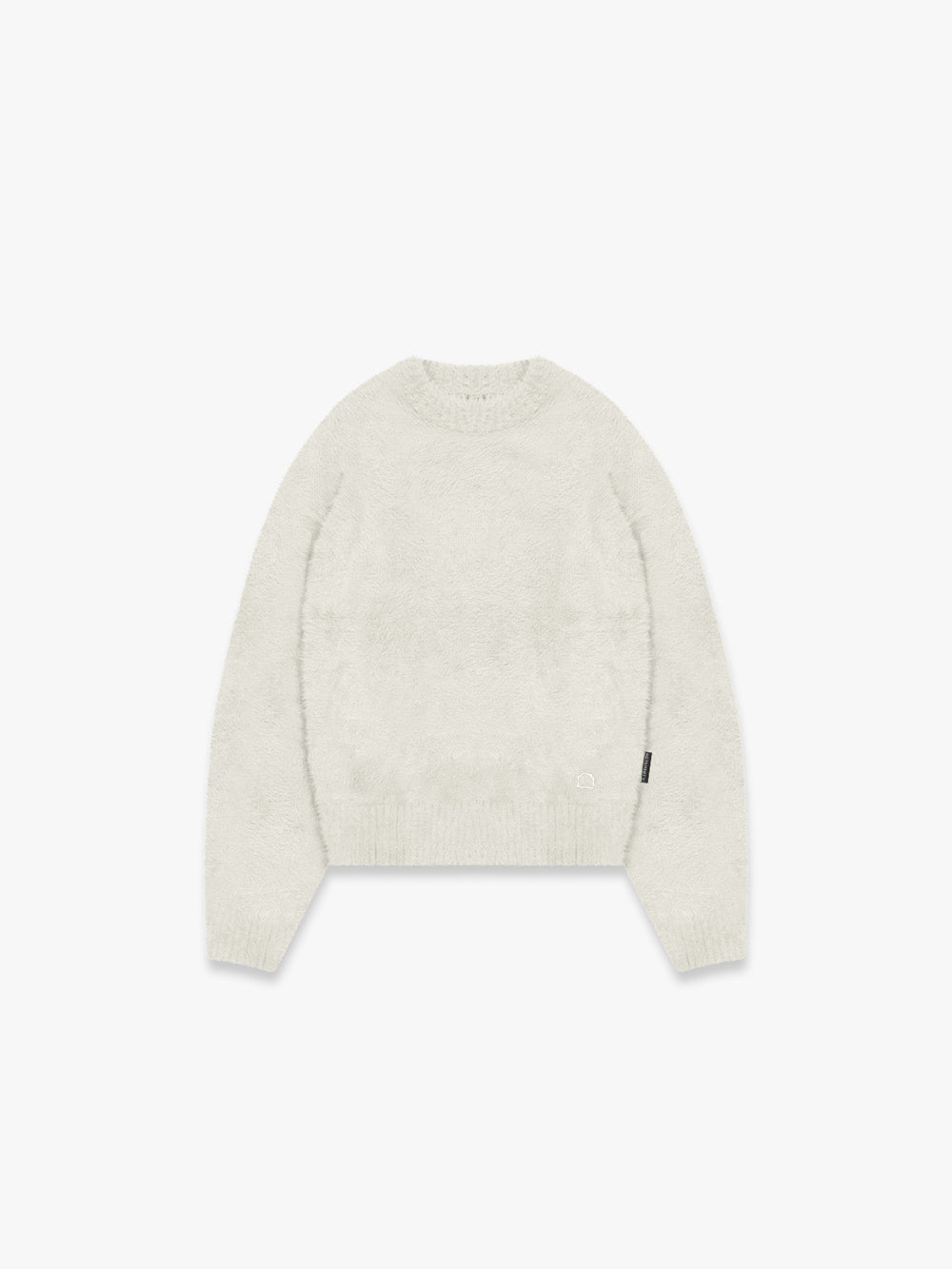 ESSENTIAL FURRY KNIT SWEATER - CREAM